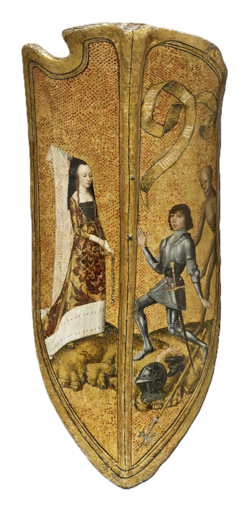 ‘Shield of Parade’ representing chivalrous love (15th century ...